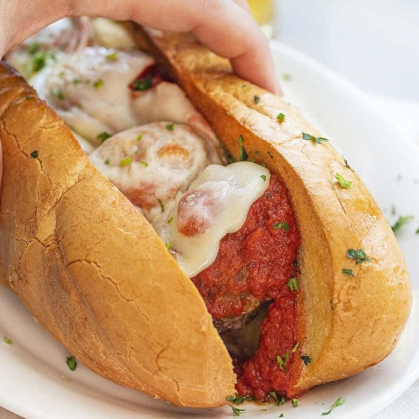 ForYouEats: Cheese Stuffed Meatball Sub
